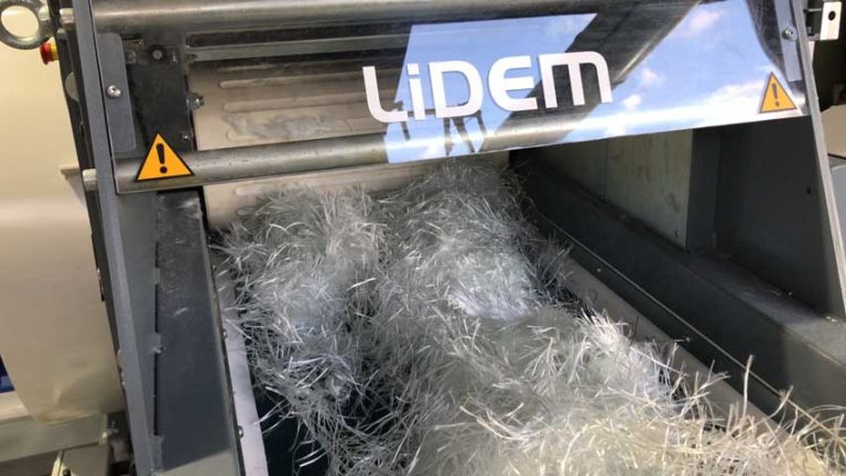 Molino triturador para fibra de vidrio